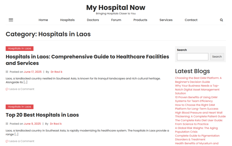 Finding the Best Hospitals in Laos with MyHospitalNow - Best Cardiac ...